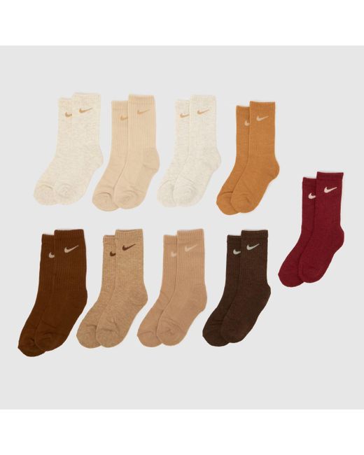 Nike Crew Socks Box Set 9Pk in White | Lyst UK