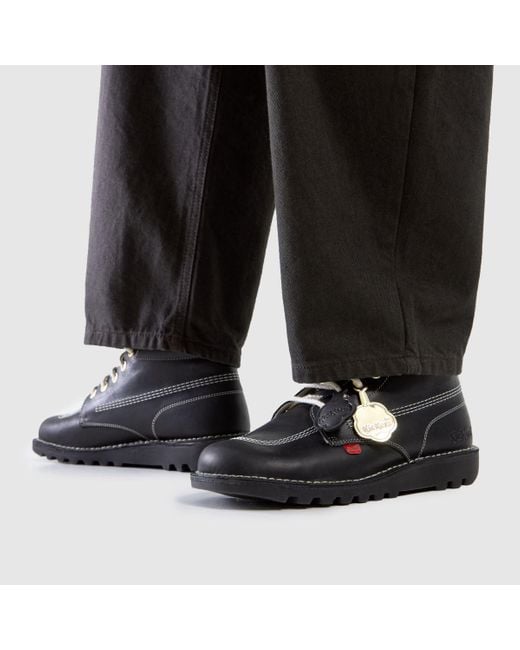 Kickers Classics Kick Hi Goldie Boots in Black for Men | Lyst UK