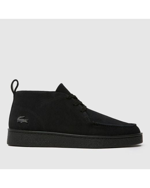 Lacoste Baseshot Chukka Boots in Black for Men | Lyst UK