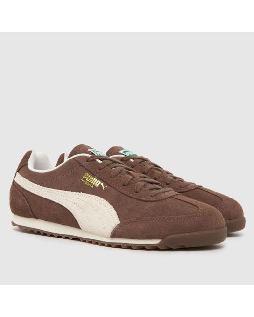 PUMA Arizona Trainers in Brown | Lyst UK