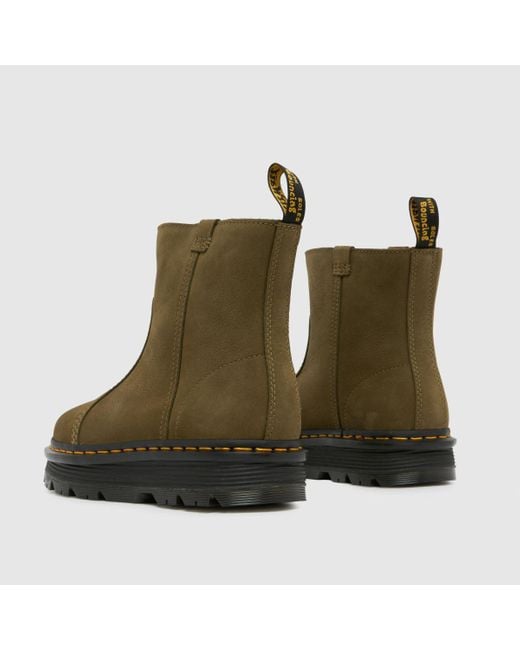 Dr. Martens Zebzag Rigger Boots in Green | Lyst UK