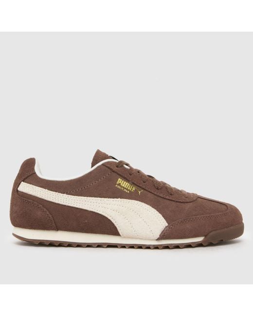 PUMA Arizona Trainers in Brown | Lyst UK