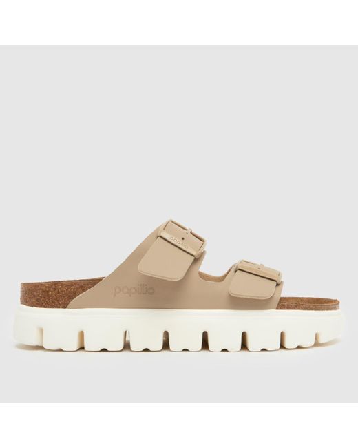 Birkenstock Arizona Papillio Chunky Sandals in Natural | Lyst UK