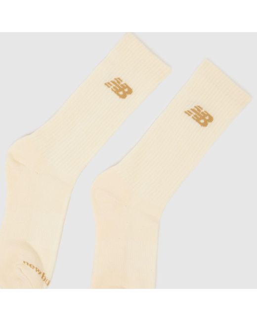 New Balance Everyday Crew Sock 3 Pack in White | Lyst UK