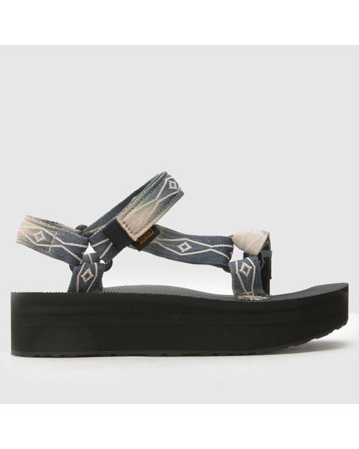 Teva Flatform Universal Sunscape Sandals in Brown | Lyst UK