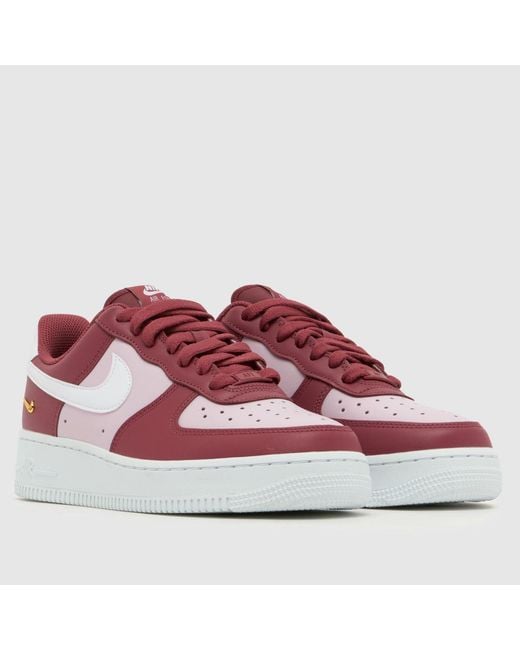 Nike Air Force 1 Trainers in Red | Lyst UK