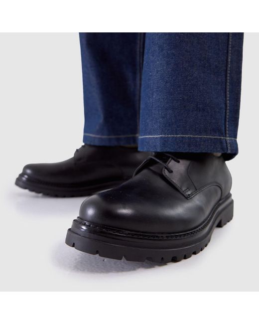 schuh Payton Leather Lace Up Shoes in Black for Men | Lyst UK