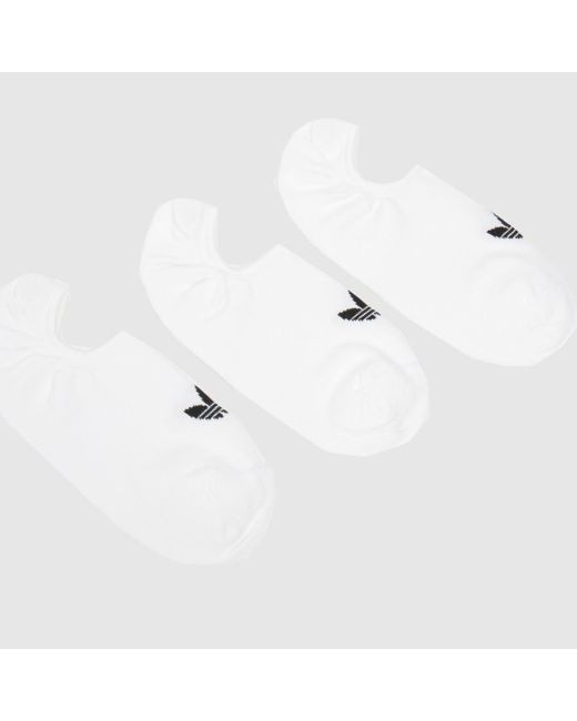 adidas Low Cut Sock 3 Pack in White | Lyst UK