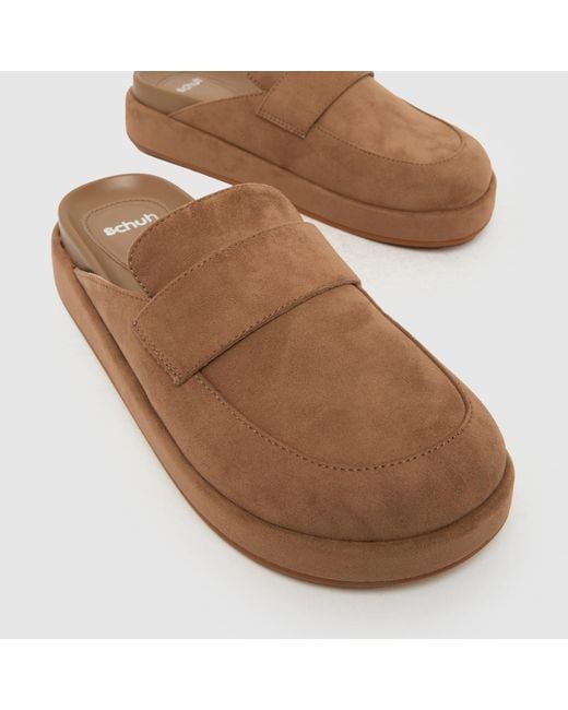 schuh Tiramisu Closed Toe Mule Sandals in Brown | Lyst UK