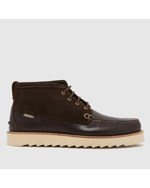 Barbour Hadston Chukka Boots in Brown for Men | Lyst UK