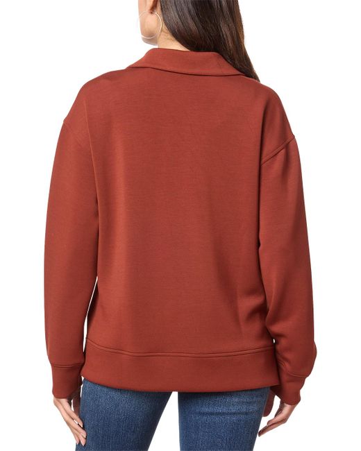 Scotch & Soda Polo Collar Sweater in Red | Lyst