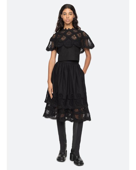 Sea Drea Top in Black | Lyst