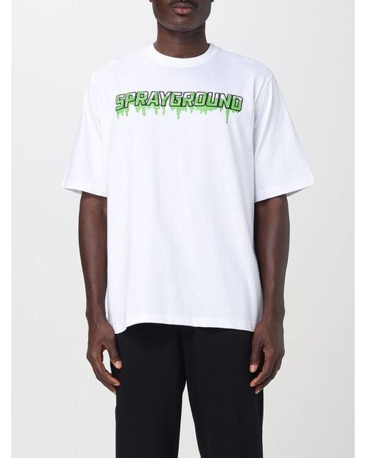 Sprayground Drip Design Tshirt in White for Men | Lyst UK