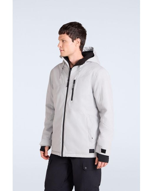 Mountain Warehouse 'Laxx' Logo Ski Jacket With Chin Guard Waterproof ...