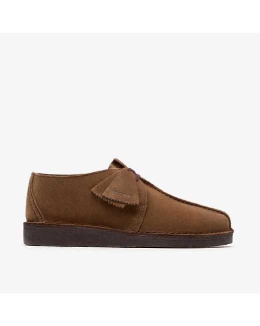 Clarks Desert Trek Sde Shoes Cotton in Brown for Men | Lyst UK