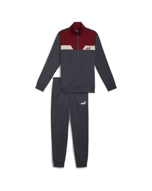 PUMA Power Poly /Dark Tracksuit in Blue for Men | Lyst UK