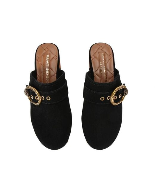 Kurt Geiger Kurt Geiger Clogs Sandal Suede Other Mayfair in Black | Lyst UK