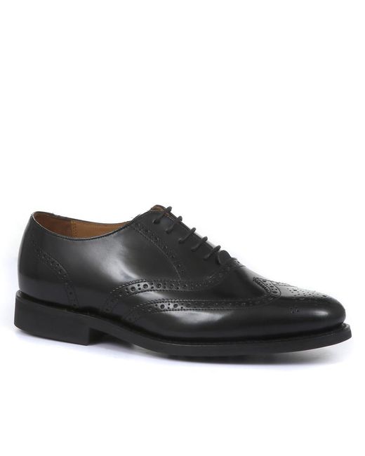 Jones Bootmaker Mayfair Goodyear Welted Leather Oxford Brogues in Black ...