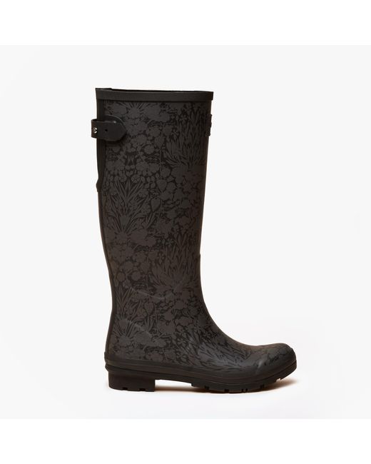 Joules Welly Print Wellington Boots Rubber in Black | Lyst UK