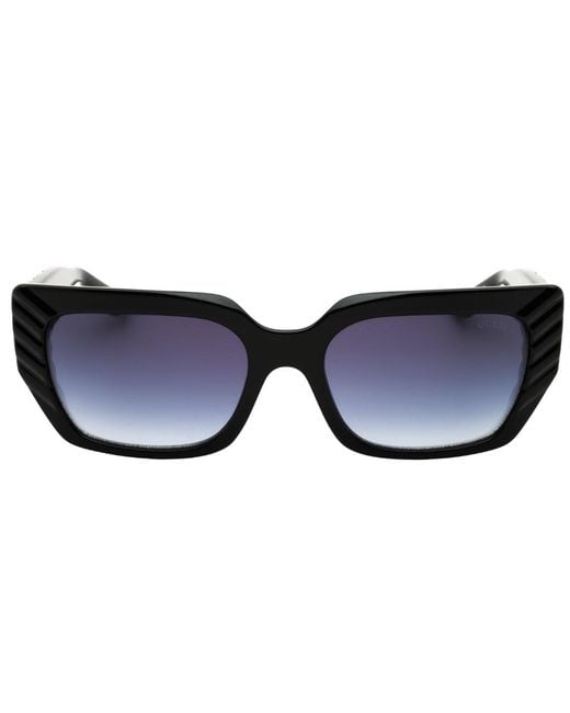 Guess Shiny Frame Gradient Smoke Lens Sunglasses in Blue | Lyst UK