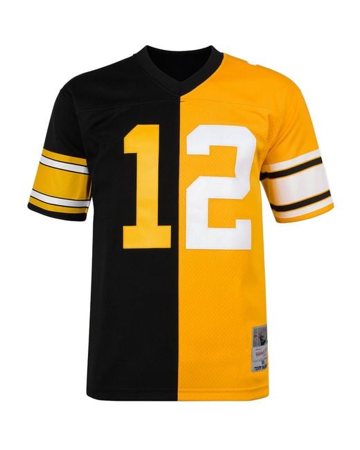 Mitchell & Ness Nfl Pittsburgh Steelers 12 Bradshaw Split Legacy Jersey ...