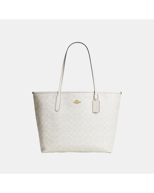 COACH City Tote in White | Lyst UK