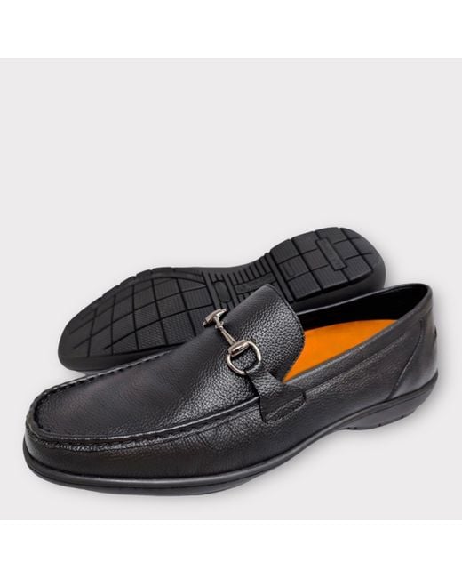 LB Comfort Flexi Leather Shoes in Black for Men | Lyst UK