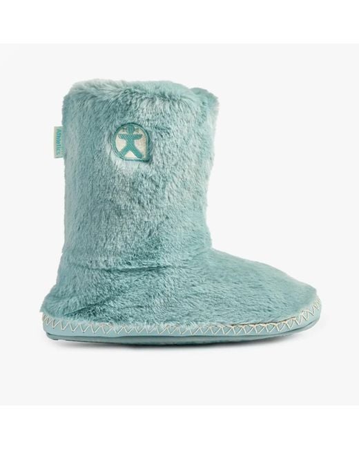 Bedroom Athletics Marilyn Faux Fur Boots Seafoam in Green | Lyst UK