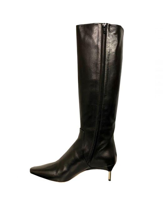 Mulberry Knee-Length Heels Leather in Black | Lyst UK