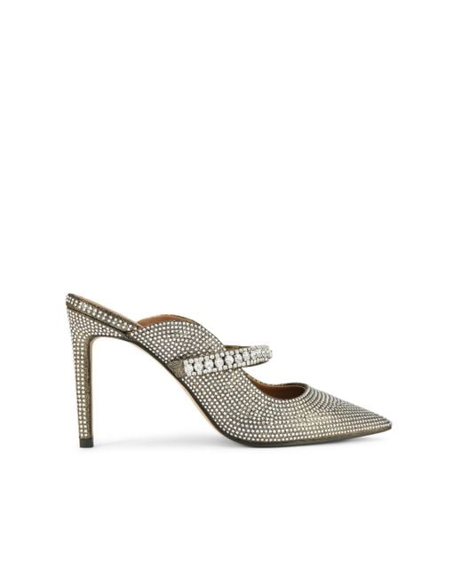 Kurt Geiger Kgl Embellished Mule Mules in Grey | Lyst UK