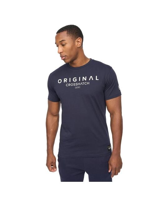 Crosshatch Jamals T-Shirt Cotton in Blue for Men | Lyst UK