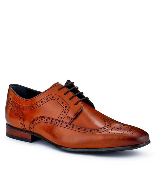 Jones Bootmaker Maxim Smart Leather Brogues in Brown for Men | Lyst UK
