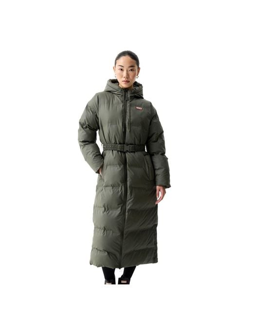 HUNTER Hutchison Sonic Long Puffer Jacket Jackets in Green for Men ...