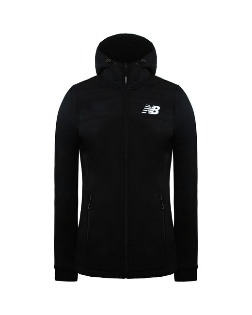 New Balance Logo Softshell Jacket in Black for Men | Lyst UK