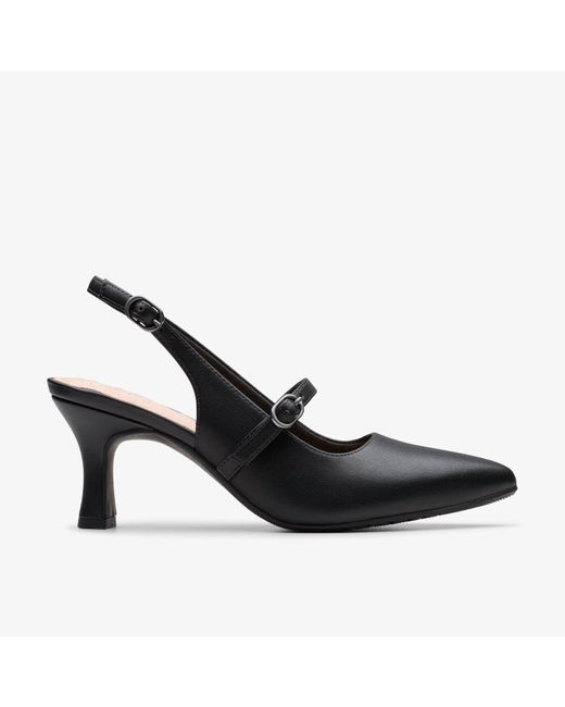 Clarks Kataleyna Ruby Leather Shoes in Black | Lyst UK