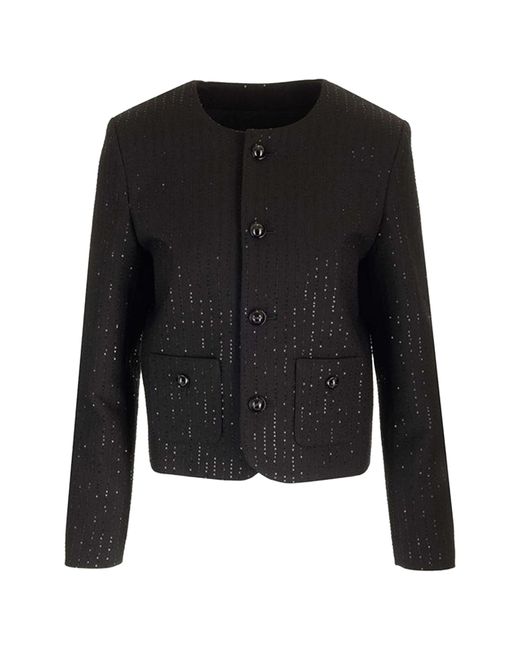 Celine Celine Chelsea Sequin Detailed Jacket in Black | Lyst UK