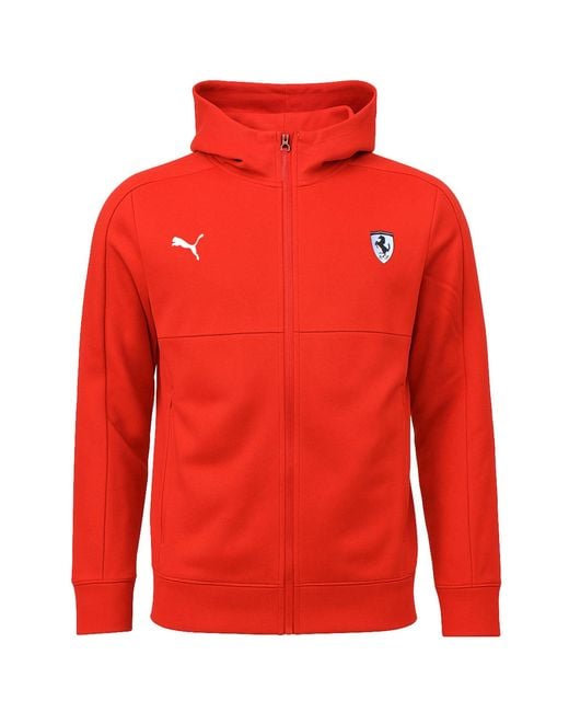 PUMA X Scuderia Ferrari Track Jacket in Red for Men | Lyst UK