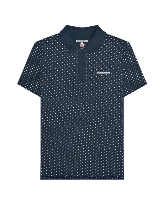 Lambretta Polka Dot Big & Tall Polo Shirt Cotton in Blue for Men | Lyst UK