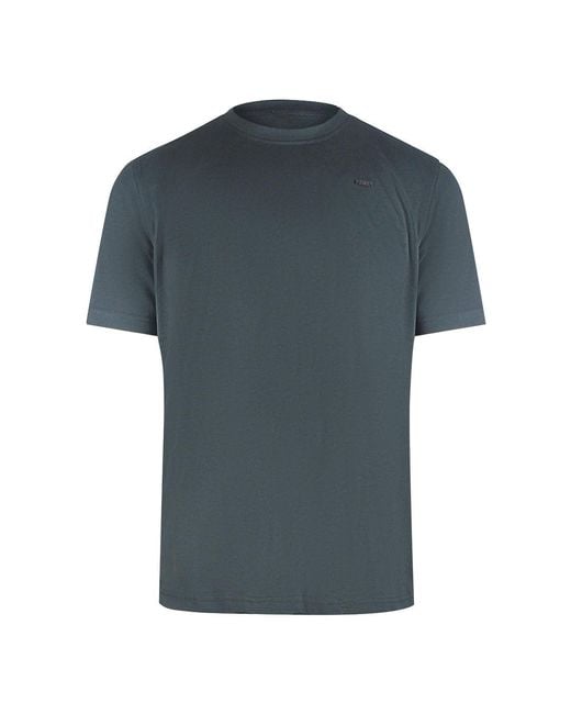 DIESEL Small Plaque Logo T-Shirt Cotton in Blue for Men | Lyst UK