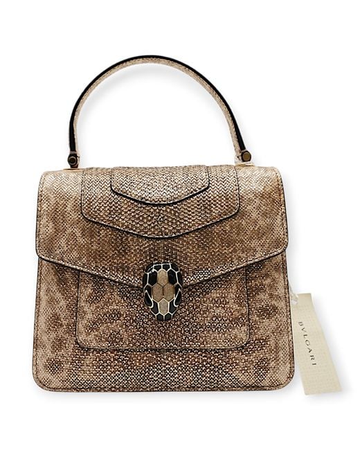 BVLGARI Serpenti Forever Crossbody Bag in Brown | Lyst UK