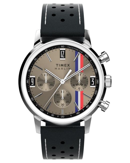 Timex Marlin Watch Tw2W98900 Leather in Black for Men | Lyst UK