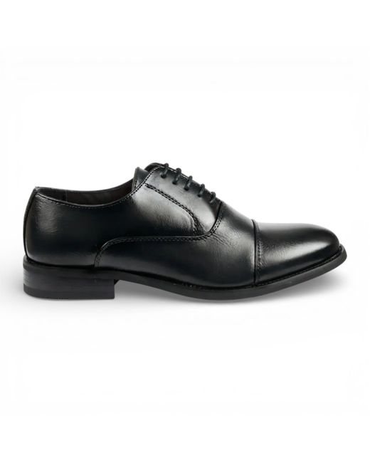 Infinity Leather Patent Pu Cap-Toe Oxford Formal Brogue Shoes Faux ...