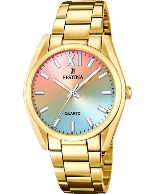 Festina F20640-7 Ladies Boyfriend Watch in Metallic | Lyst UK