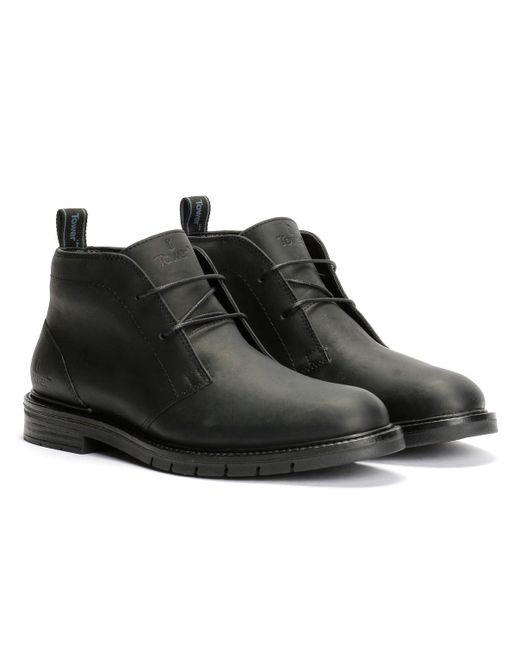 TOWER London Armour Lace Up Leather Boots in Black for Men | Lyst UK