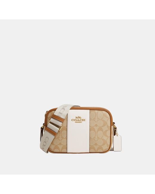 COACH New Jamie Camera Bag With Webbed Strap in Natural | Lyst UK