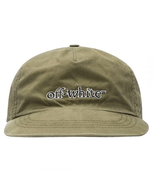 Off-White c/o Virgil Abloh Off- Slanted Logo Cap Cotton in Green for ...