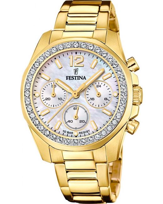 Festina F20609-1 Ladies Boyfriend Watch in Metallic | Lyst UK