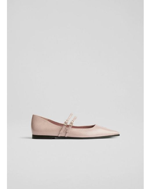 LK Bennett Lulu Flats in White | Lyst UK