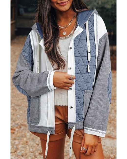 Everyday the Label Hooded Jacket in Blue | Lyst UK