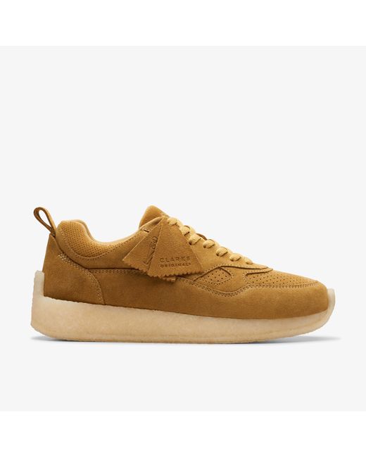 Clarks Lockhill Tan Trainers in Brown for Men | Lyst UK
